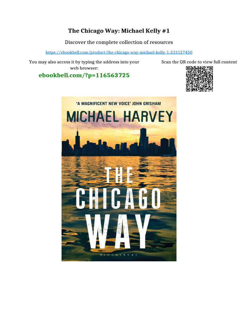 The Chicago Way: Michael Kelly #1 available full chapters | PDF ...