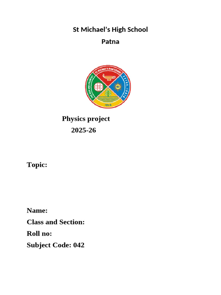 Project Front Page | PDF