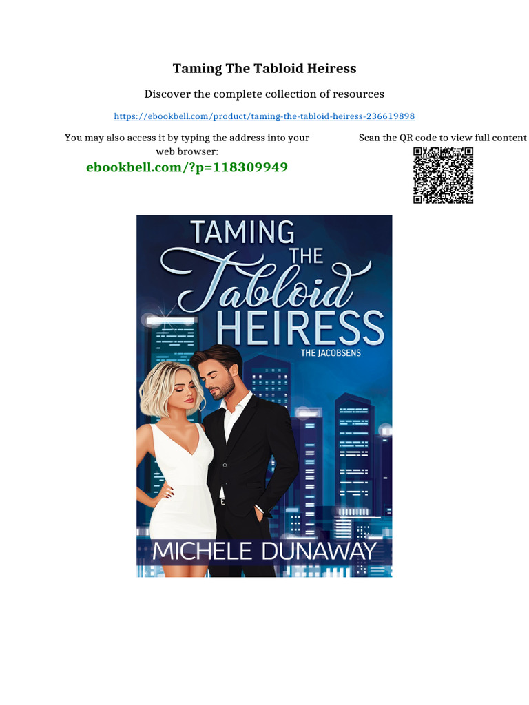 Taming the Tabloid Heiress available full chapters | PDF | Canaan ...