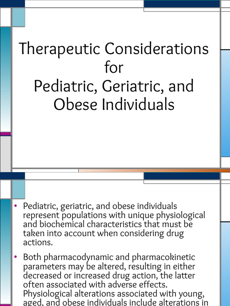 Therapeutic Considerations | PDF | Pharmaceutical Sciences | Medical ...