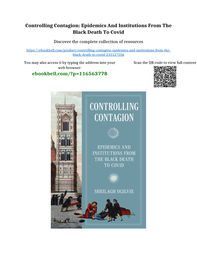 Controlling Contagion: Epidemics and Institutions from the Black Death ...