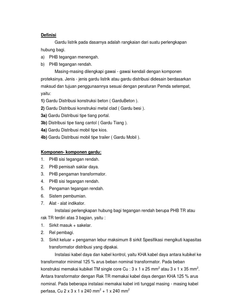 Definisi PHB TR | PDF