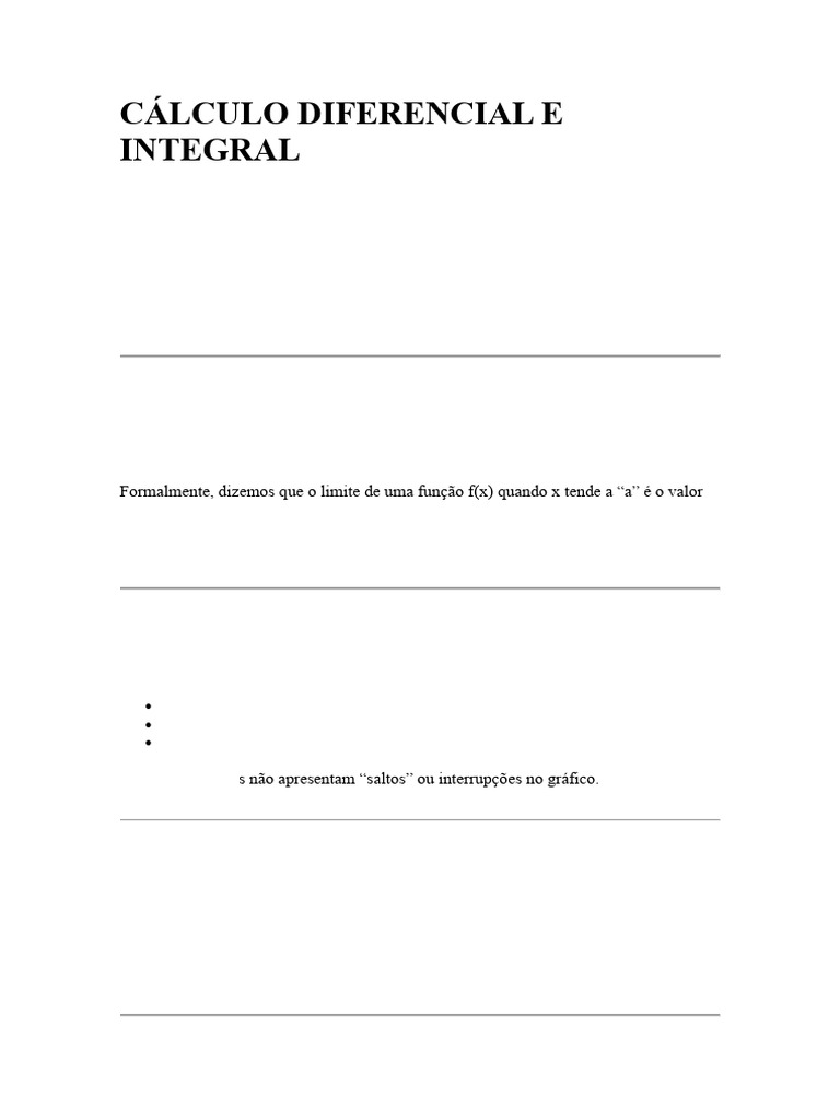 Cálculo Diferencial e Integral | PDF | Cálculo | Integrante