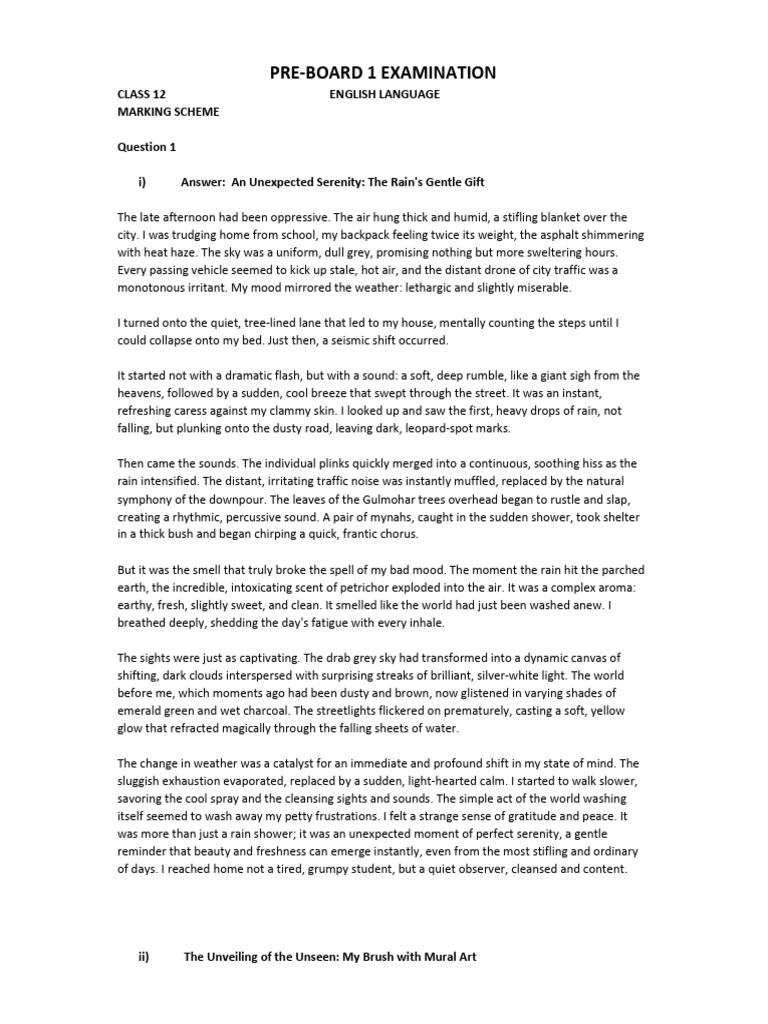 Class 12 English Language Pre-Board | PDF | Artificial Intelligence ...