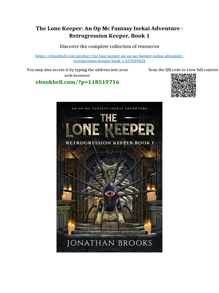The Lone Keeper: An OP MC Fantasy Isekai Adventure - Retrogression ...