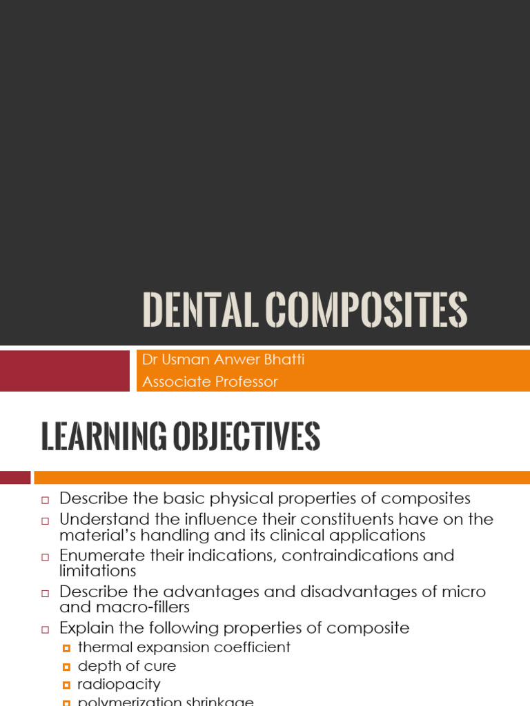 Composites | PDF | Dental Composite | Applied And Interdisciplinary Physics