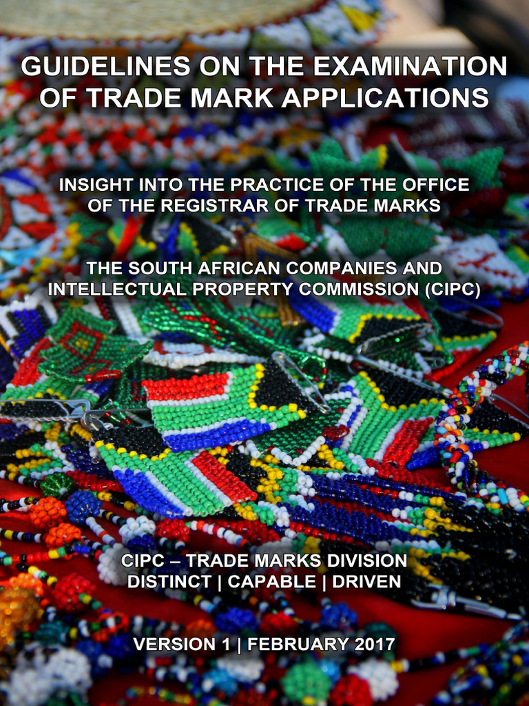 Guidelines On The Examination of Trade Mark Applications South African ...