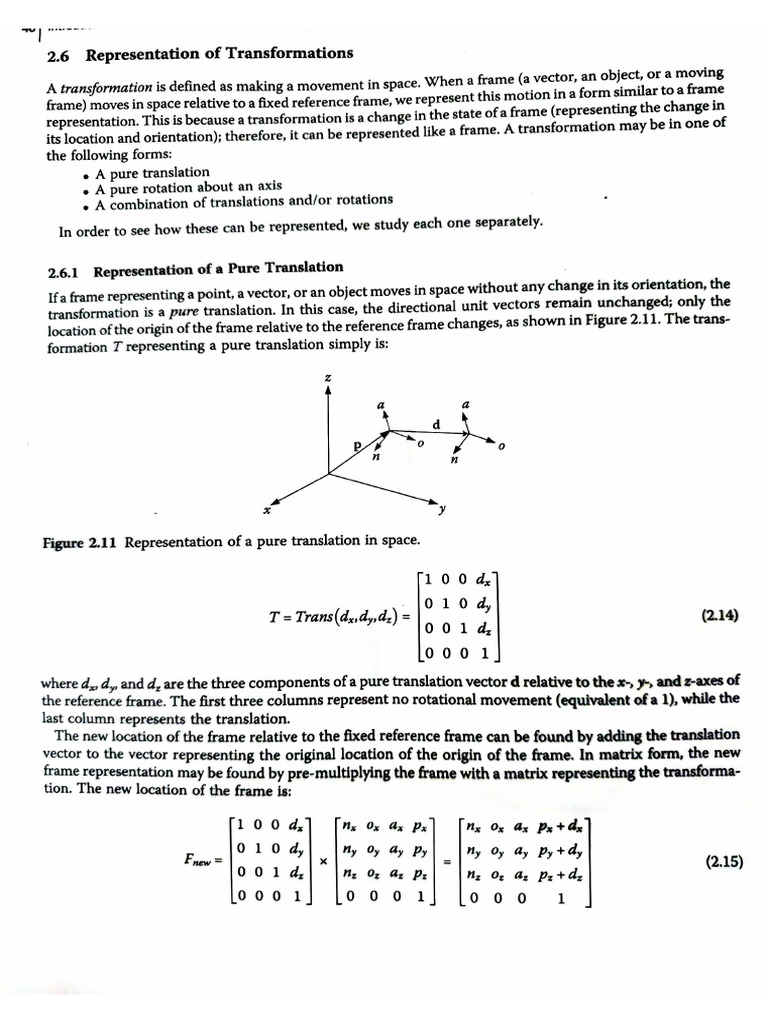 Lecture 11-13 Representation of Transformation | PDF