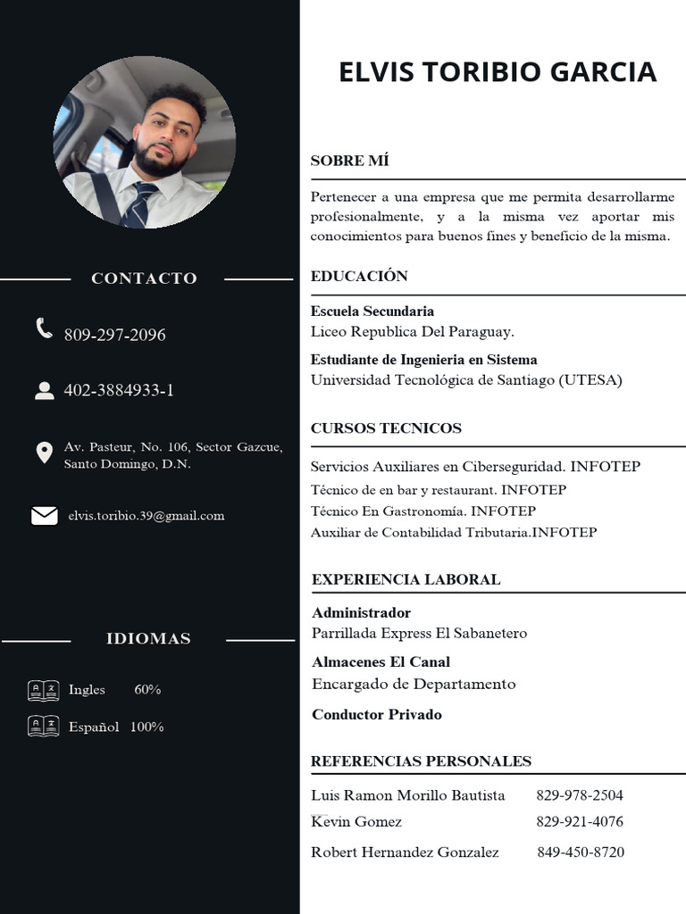 Elvis Toribio Garcia CV | PDF