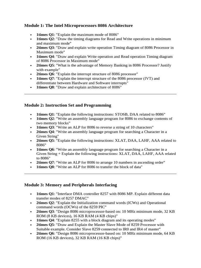 MIC Previous Year Question | PDF | Office Equipment | Intel