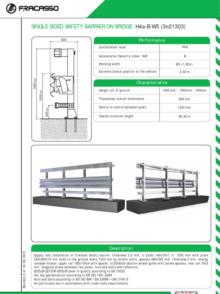 H4A Bridge Parapet Height Specifications | PDF