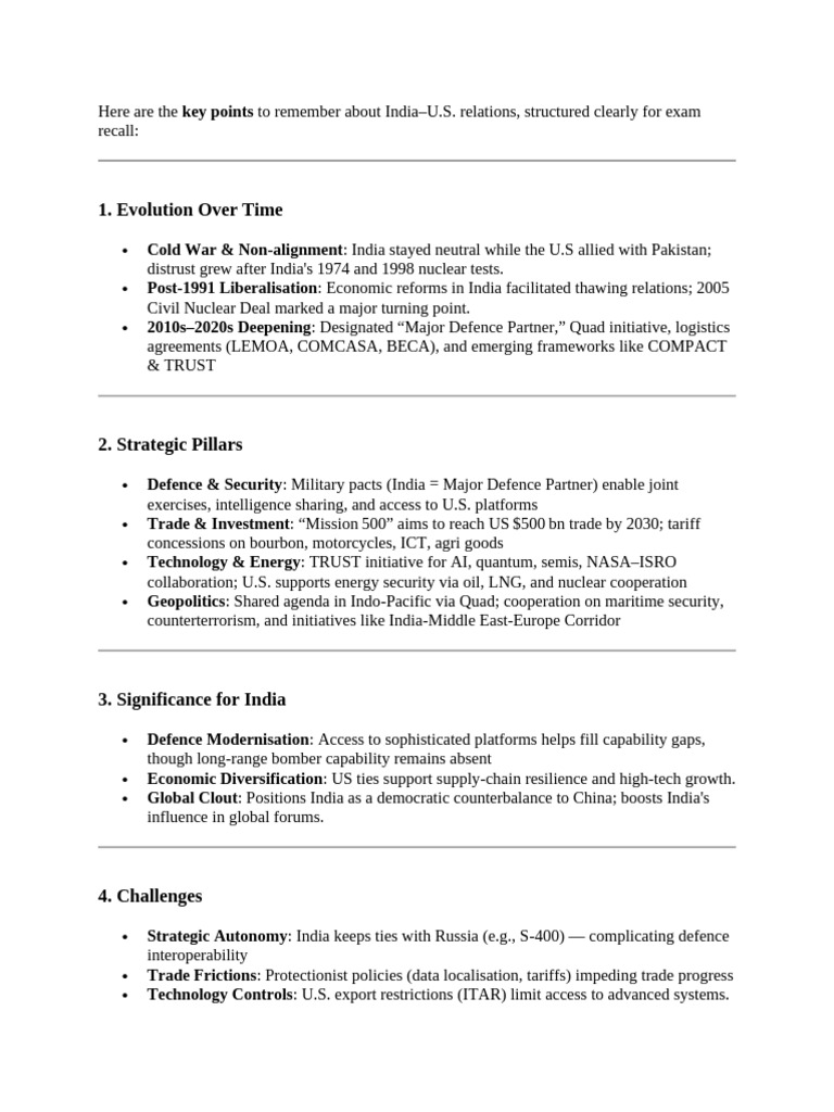 Here Are The Key Points To Remember About India | PDF | Geopolitics ...