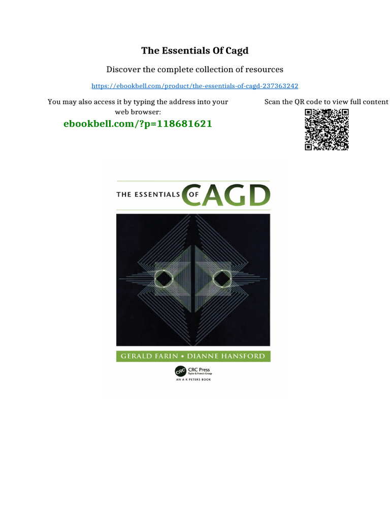 The Essentials of CAGD available any format | PDF | Intellectual ...