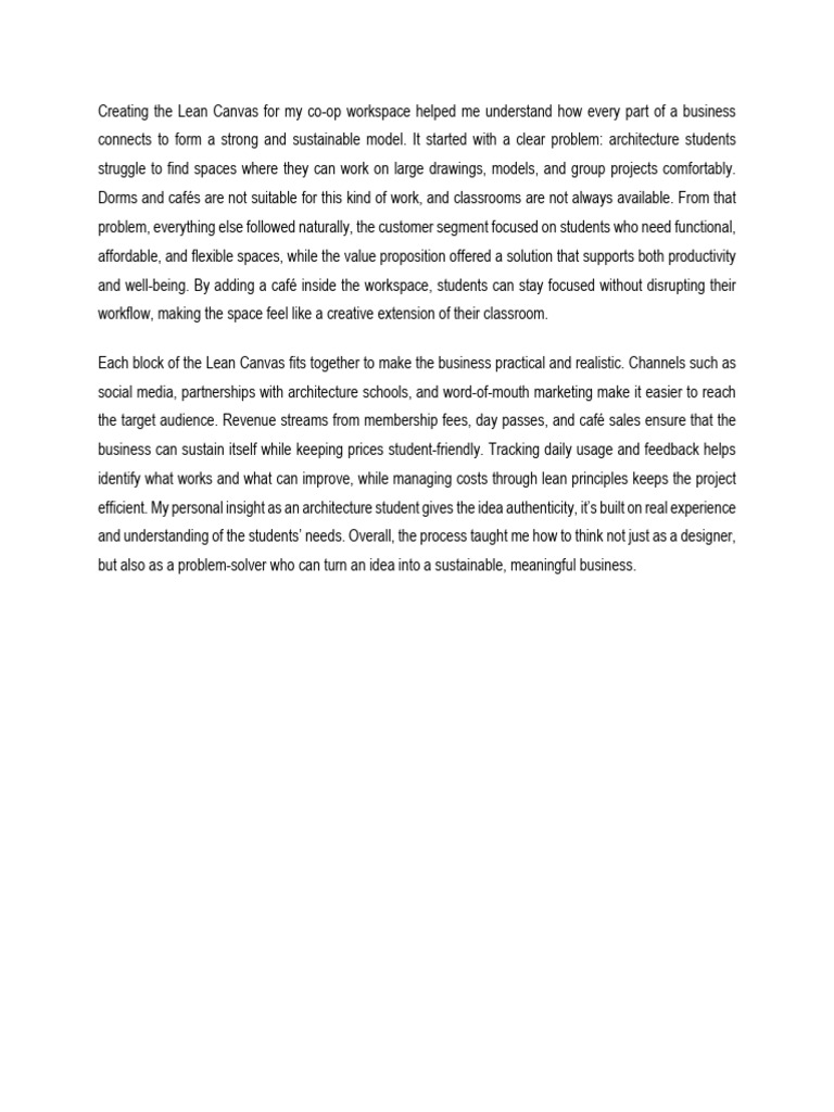 Lappay-Lean Canvas Reflection | PDF