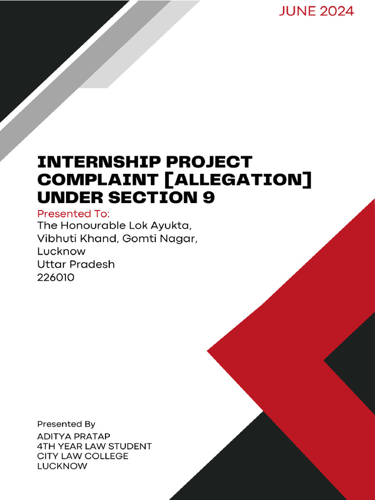 Allegation Complaint Form | PDF | Affidavit | Justice