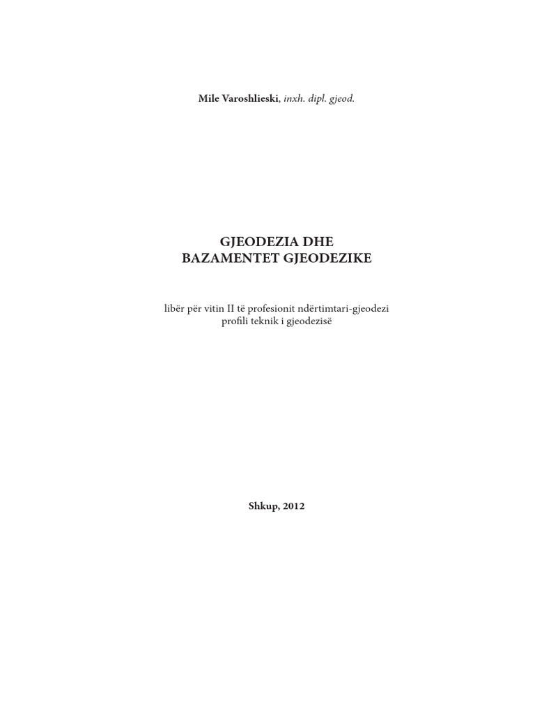 50 - Geodezija I Geodetski Podlogi Za II - ALB-PRINT - WEB | PDF