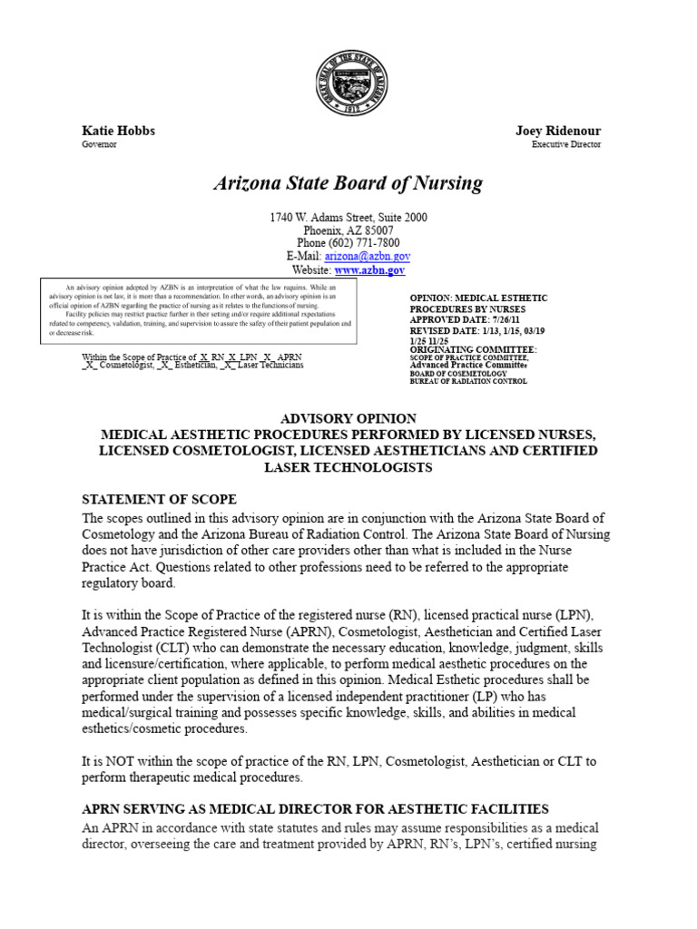 AO Medical Aesthetic Procedures | PDF | Nursing | Food And Drug ...
