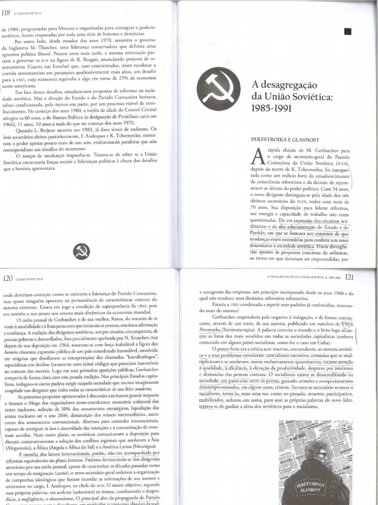A Desagregação Da União Soviética 1985-1991 a União Soviética Daniel ...