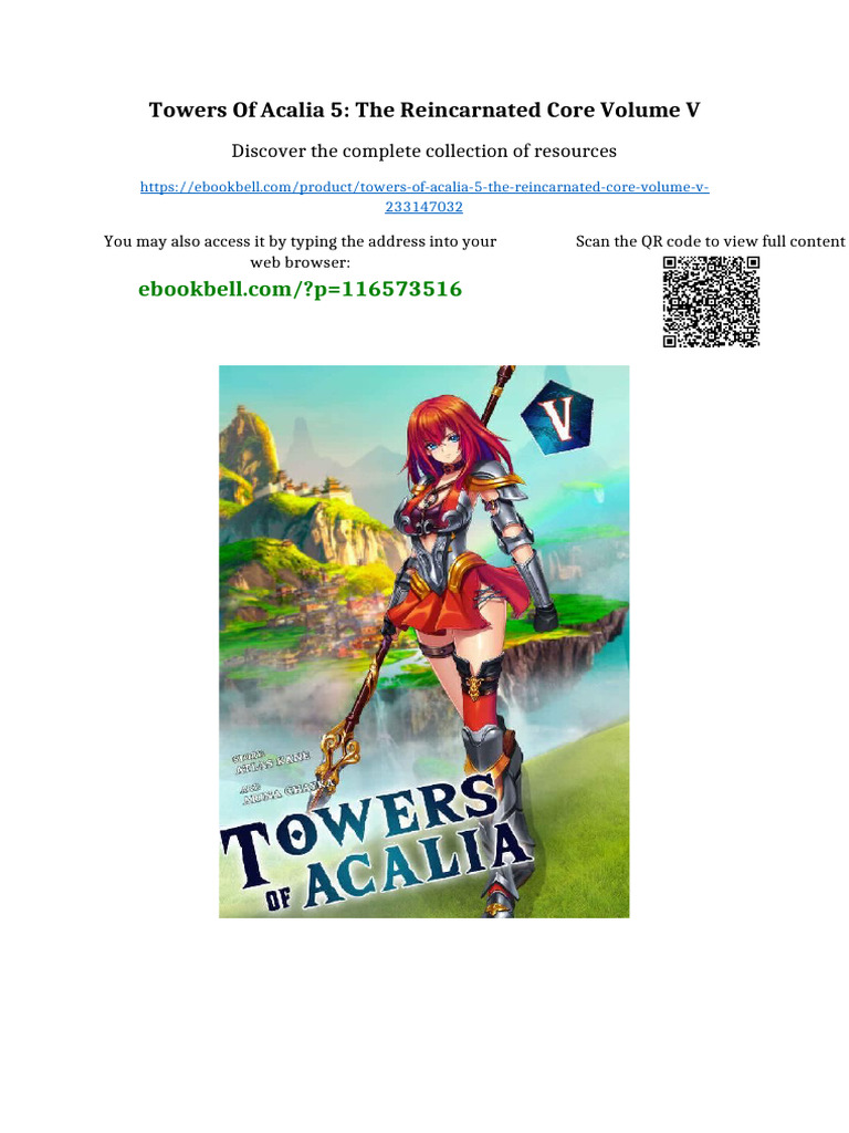 Towers of Acalia 5: The Reincarnated Core Volume V full | PDF ...