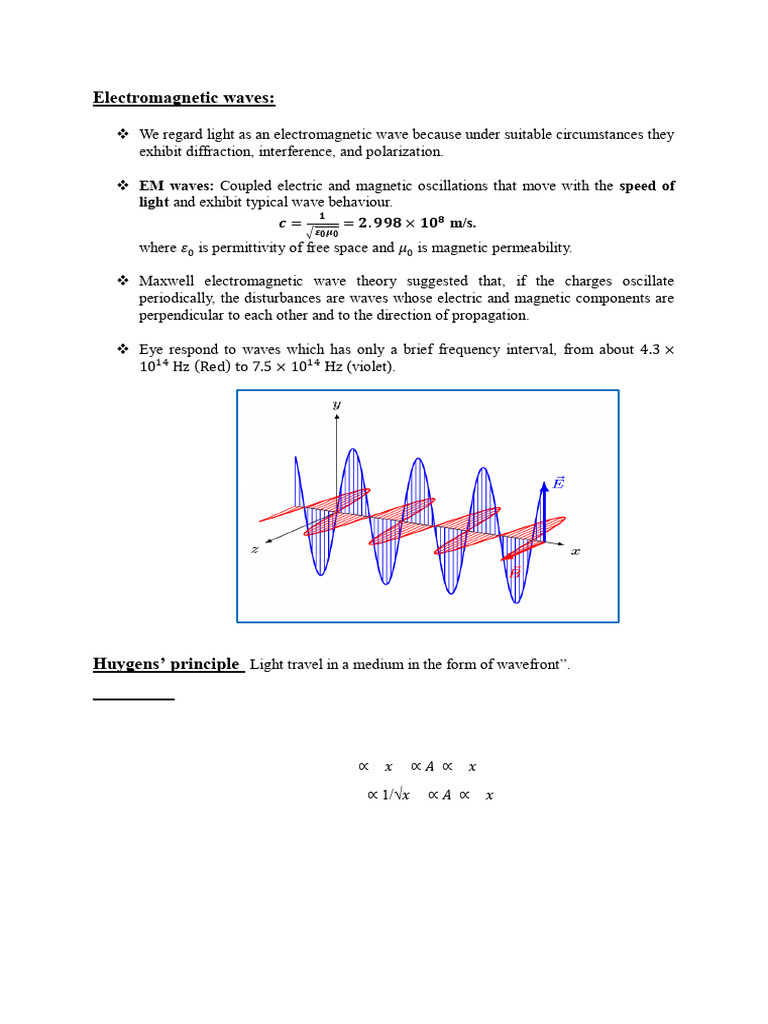 Interference and Diffraction | PDF | Diffraction | Coherence (Physics)