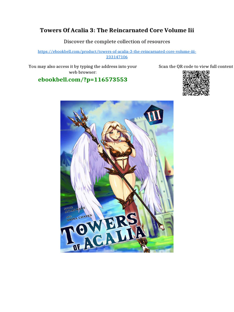 Towers of Acalia 3: The Reincarnated Core Volume III Full Chapters ...