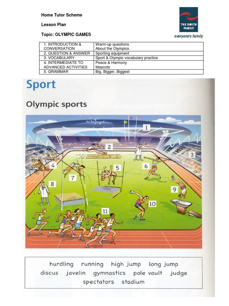 Lesson Plan Olympics | PDF | Olympic Games | Multi Sport Events