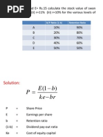 Financial Management Formula Sheet: Chapter 1: Nature, Significance and ...
