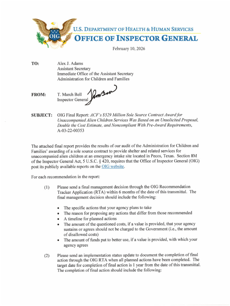 Final Inspector General Report Biden Corruption | PDF