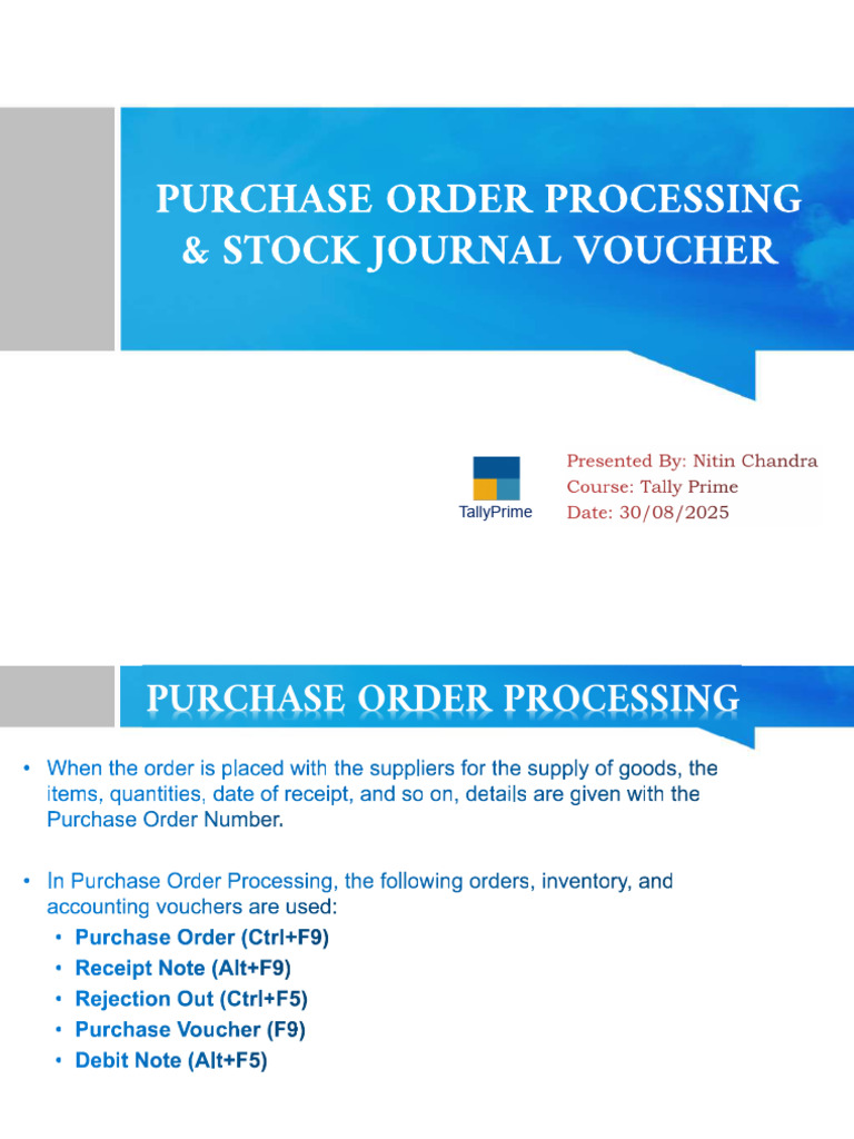 Purchase Order Processing | PDF