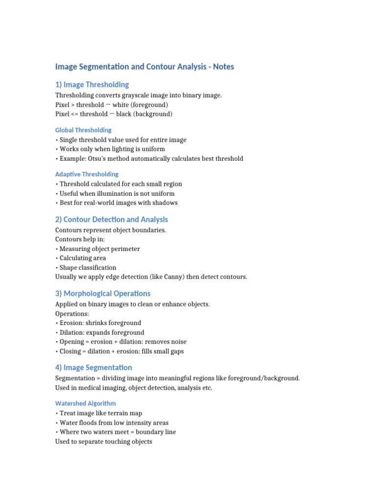 Image Segmentation Contour | PDF