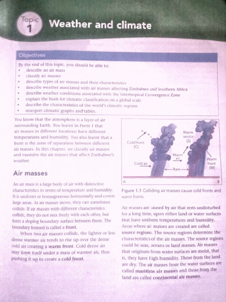 Chapter 1-Weather and Climate | PDF