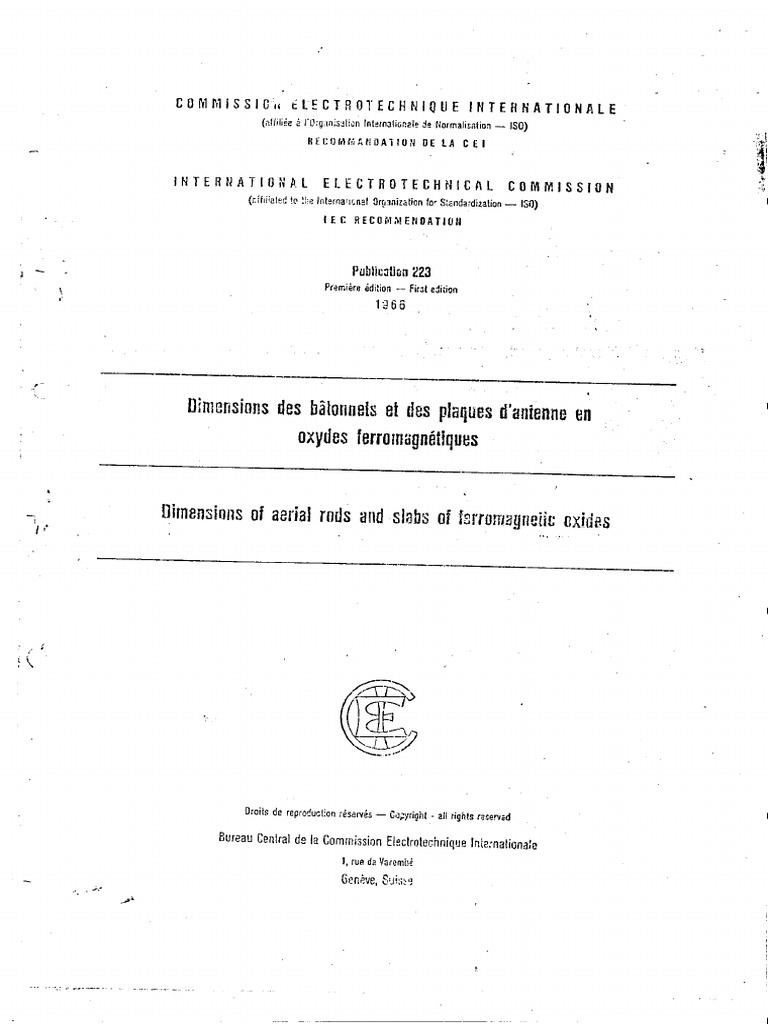 Iec 60223 (1966) | PDF
