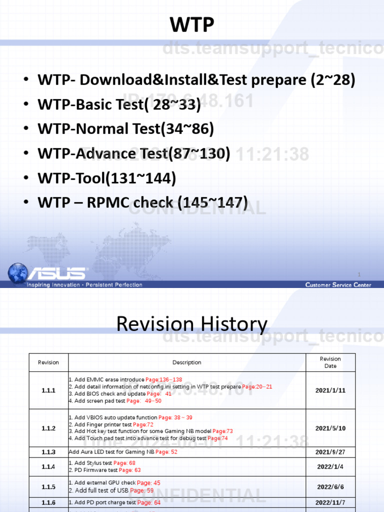 WTP 1.2.3 Test Sop | PDF | Bios | Usb