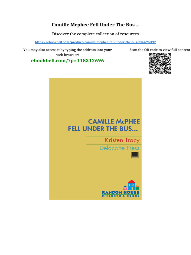 Camille McPhee Fell Under The Bus ... Full Digital Chapters | PDF ...