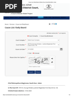 Dwarka Court Daily Cause List | PDF
