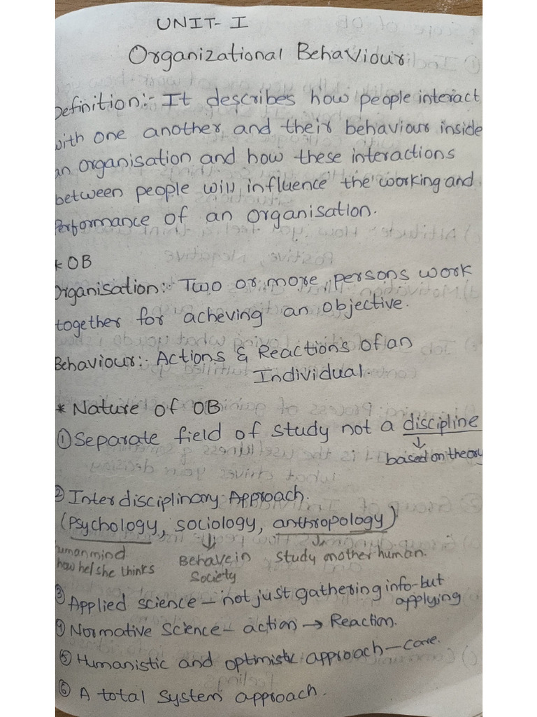 OB Unit 1 | PDF