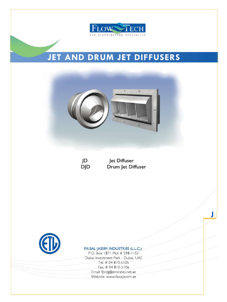 Jet & Drum Jet Diffusers | PDF