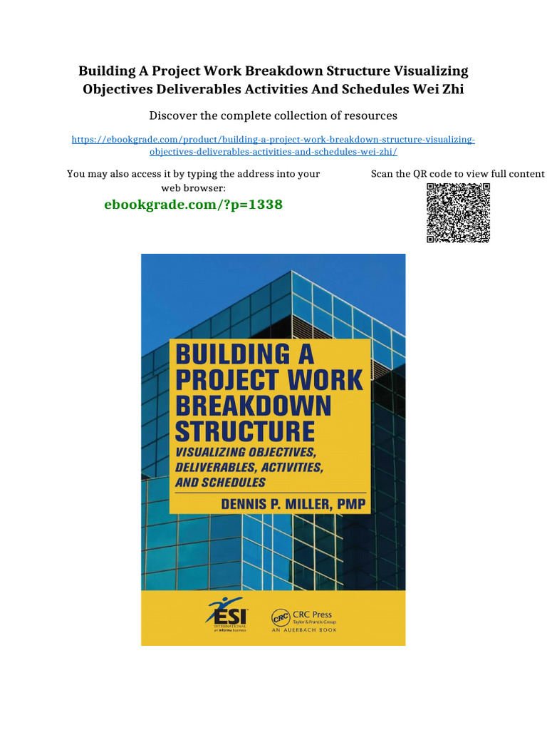 Building A Project Work Breakdown Structure Visualizing Objectives ...