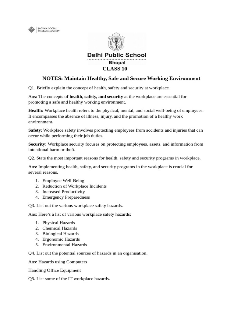 Resource 20250823193811 Maintain Healthy, Safe and Secure Working ...
