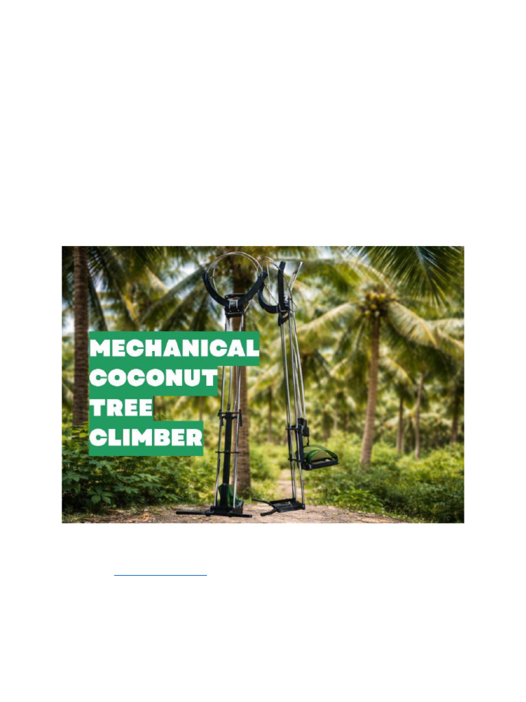 How To Use A Mechanical Coconut Tree Climber? | PDF | Mountaineering ...