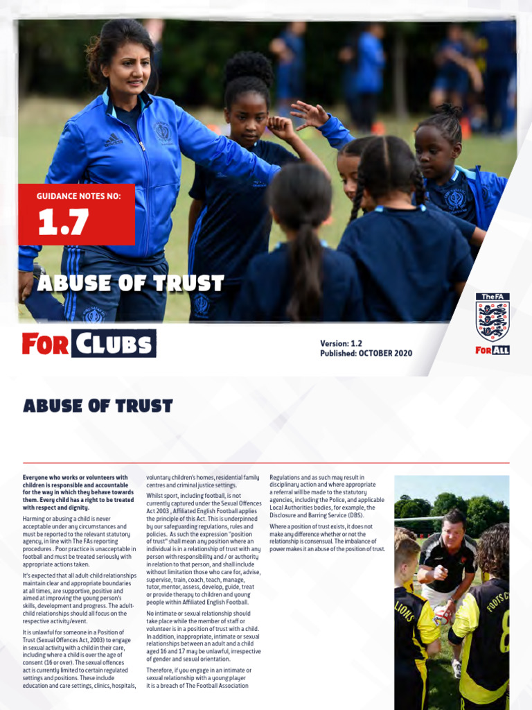 1 7 the Fa Relationship of Trust Statement Colour Version | PDF ...