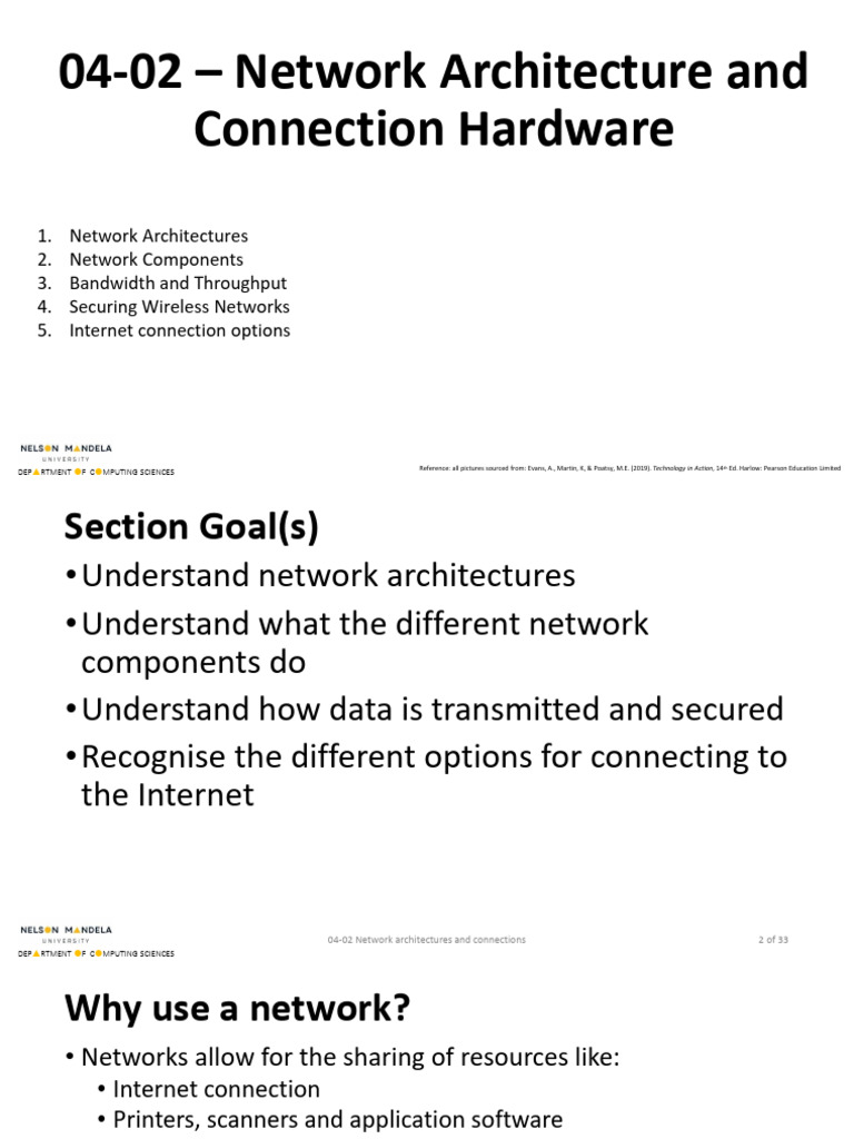 01-04-02 Network Architectures and Connection Hardware | PDF | Computer ...