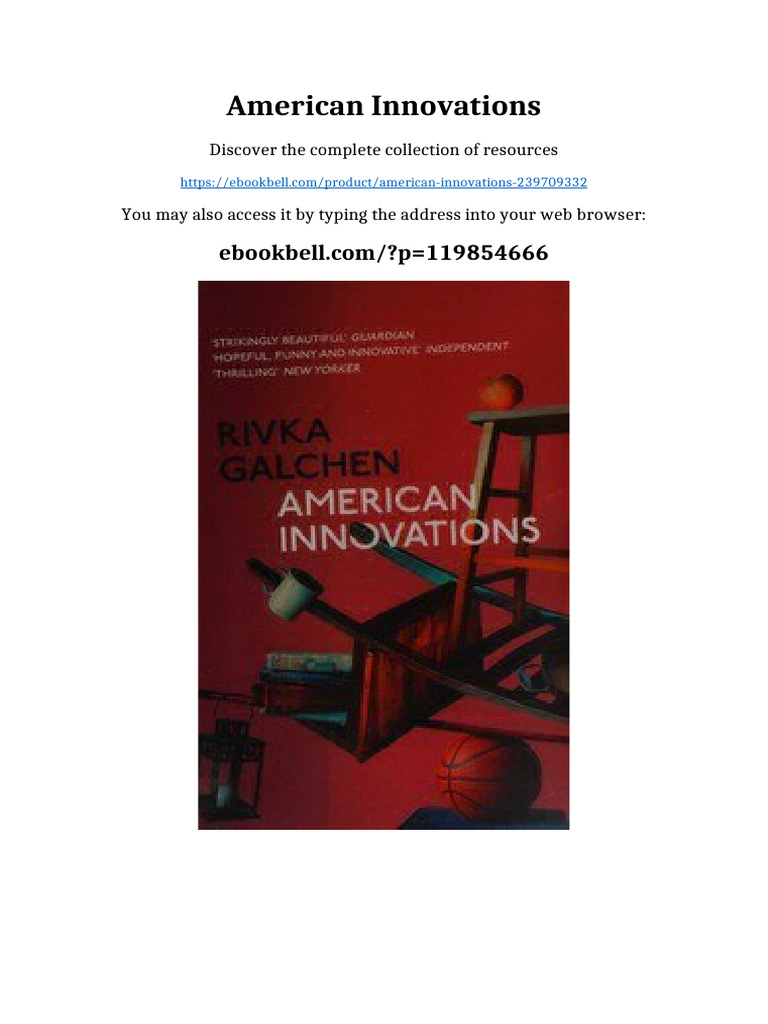American innovations full | PDF