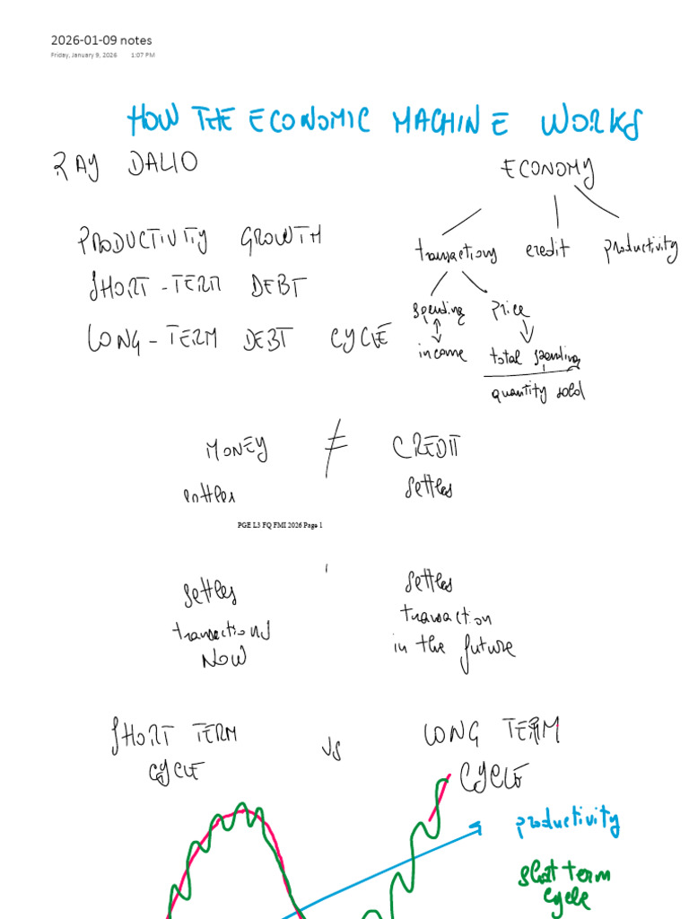 Ray Dalio's Economic Machine and Changing World Order | PDF