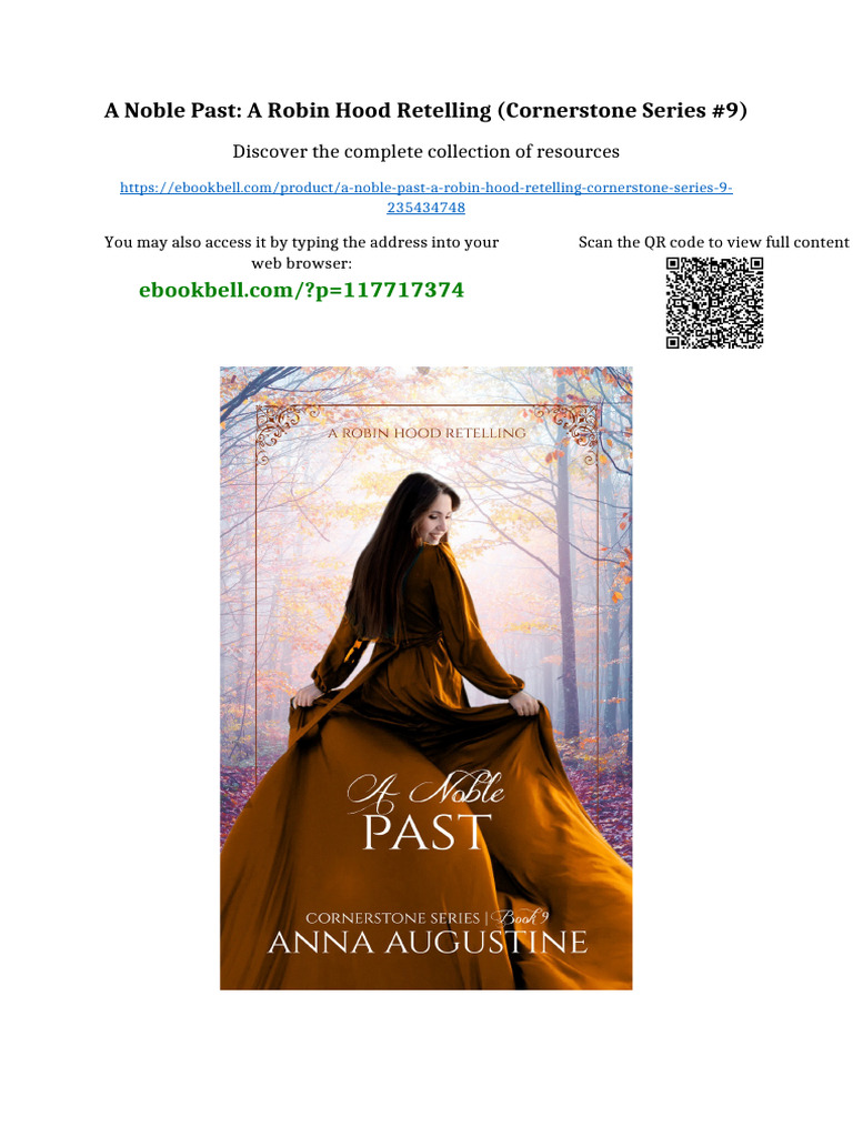 A Noble Past: A Robin Hood Retelling (Cornerstone Series #9) Sample ...