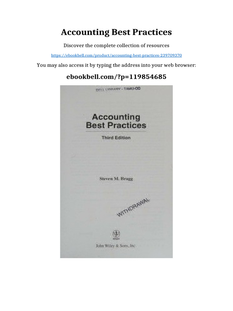Accounting Best Practices Latest PDF 2025 | PDF | Intellectual Property