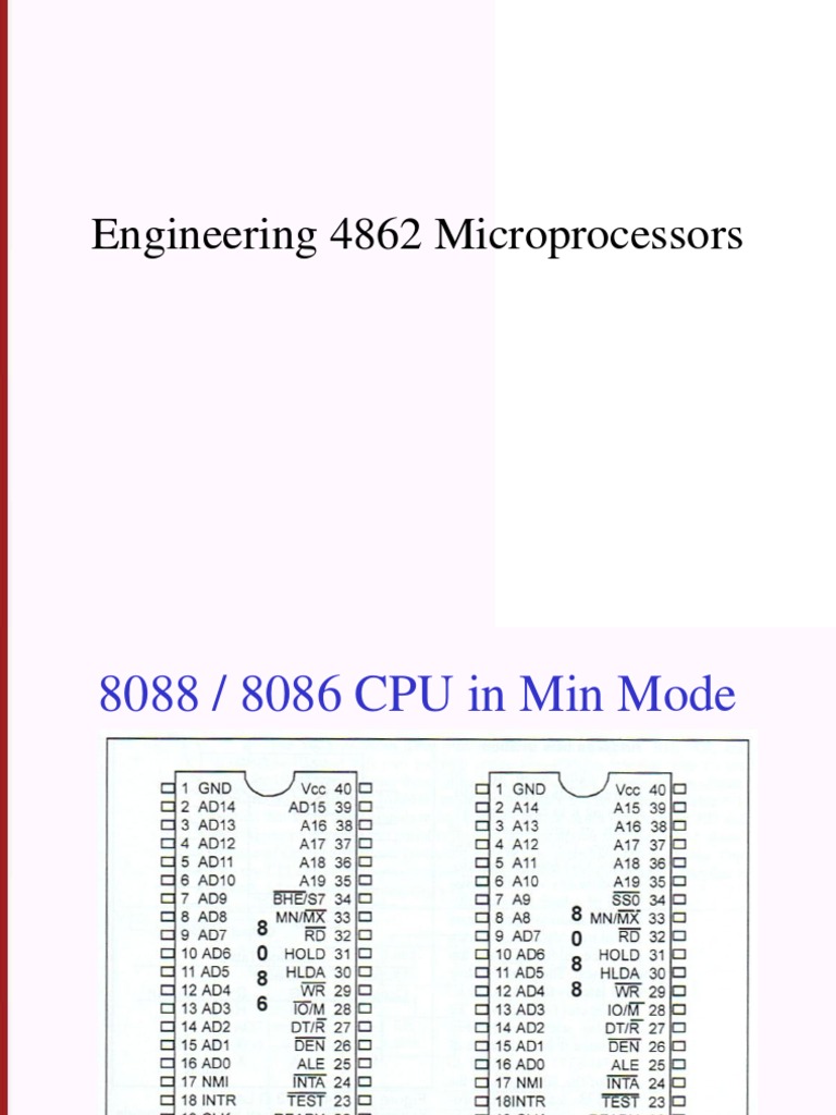 8086 | PDF | Central Processing Unit | Input/Output