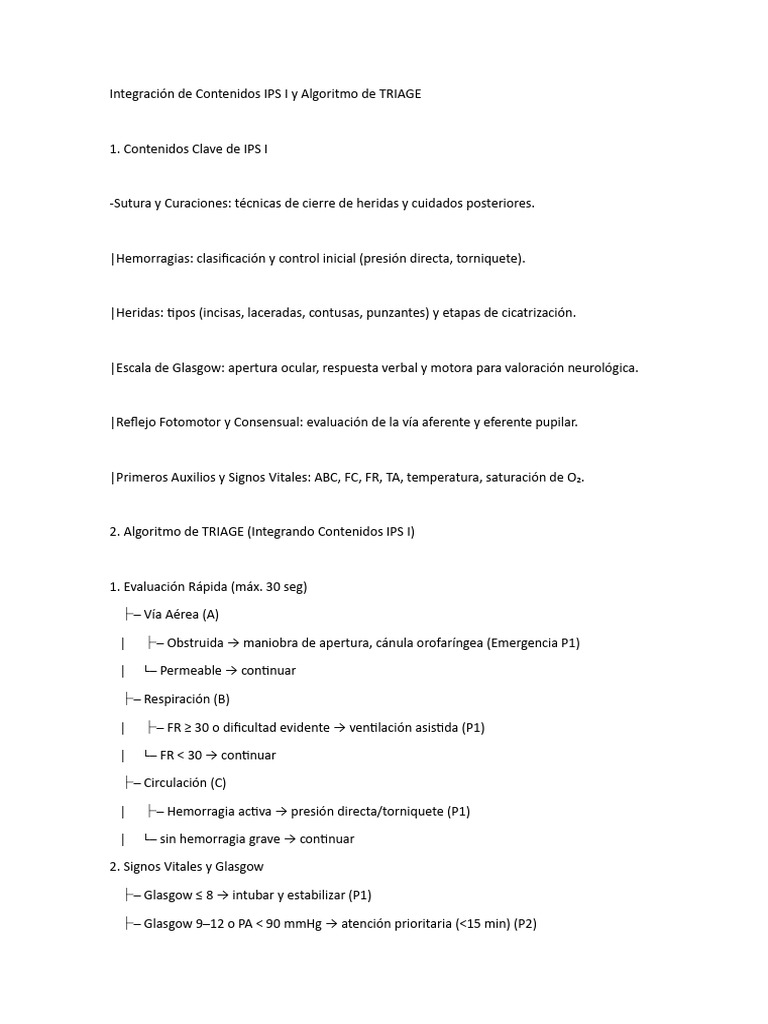 Algoritmo de TRIAGE | PDF | Especialidades Medicas | Medicina CLINICA