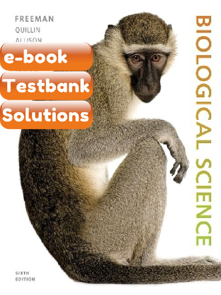 Testbank Biological Science 6th Edition Scott Freeman Kim Quillin ...