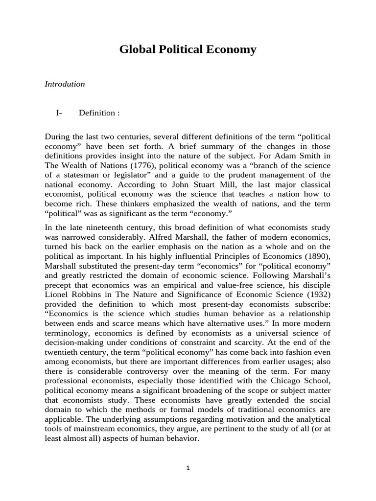 Introduction and Historical Context 2 | PDF | Economics | Globalization